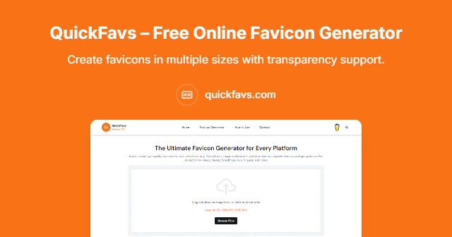Free Online Text Favicon Generator | QuickFavs